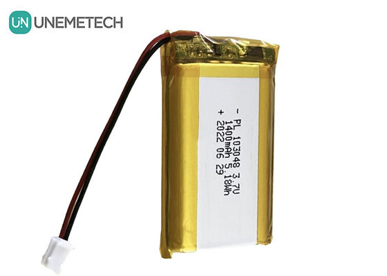 3.7V 1400mAh Rechargeable Li-Polymer Battery 103048 Li Ion Polymer ...