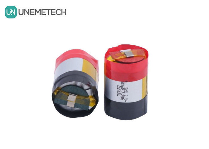 18250 630mAh 3.7V Cylindrical Rechargeable Li Ion Polymer Battery With ...
